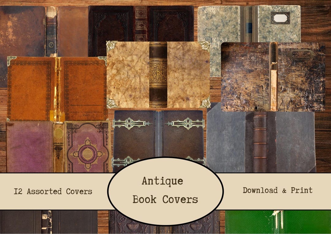 Antique Book Covers | Printable Vintage Book Covers | Fancy Books ...