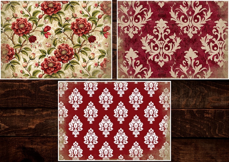 Regency Romance Printable Paper Pack | Digital Scrapbook, Junk Journal ...