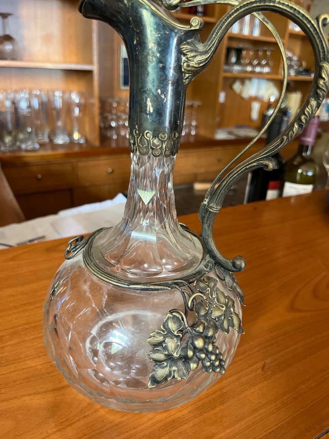 Antique Wine Carafe Made of Silver - Etsy