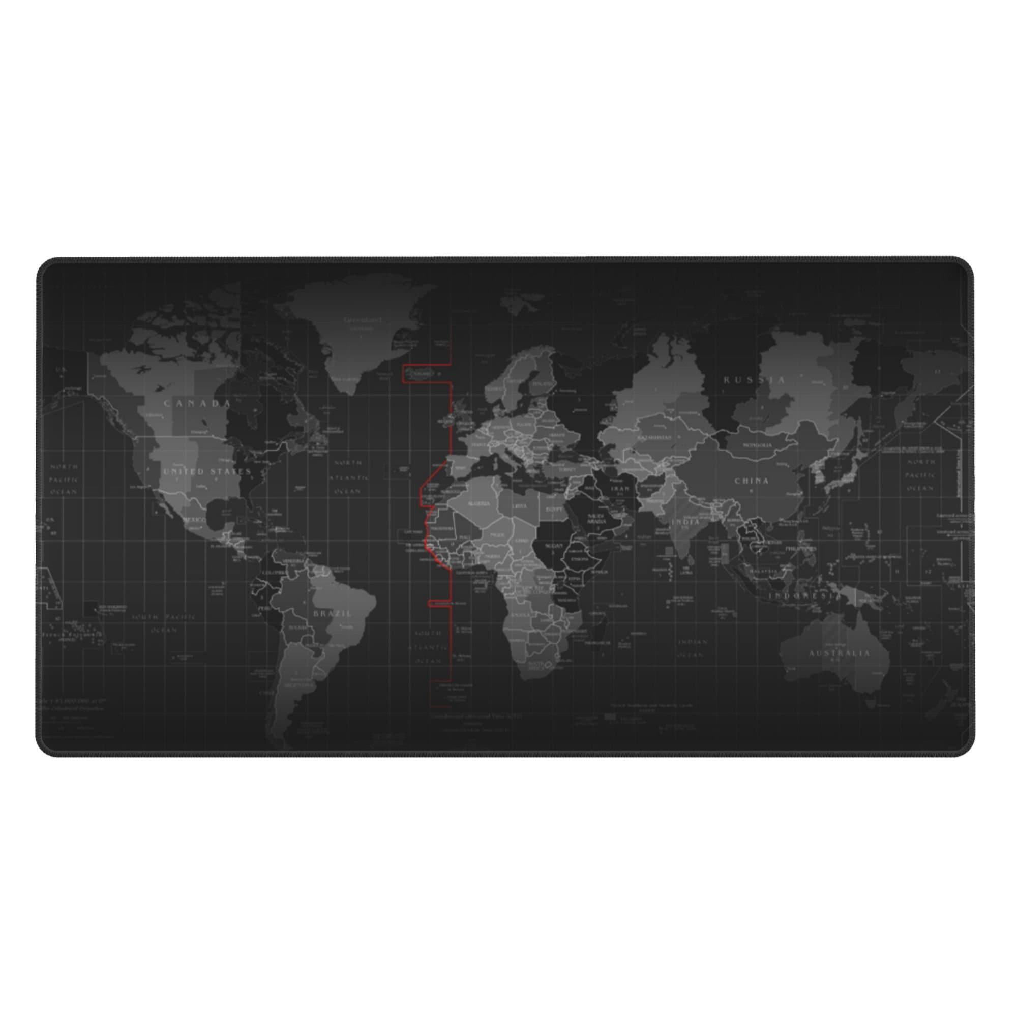 World Map Large Gaming Mouse Pad Extended Mousepad Stitched - Etsy