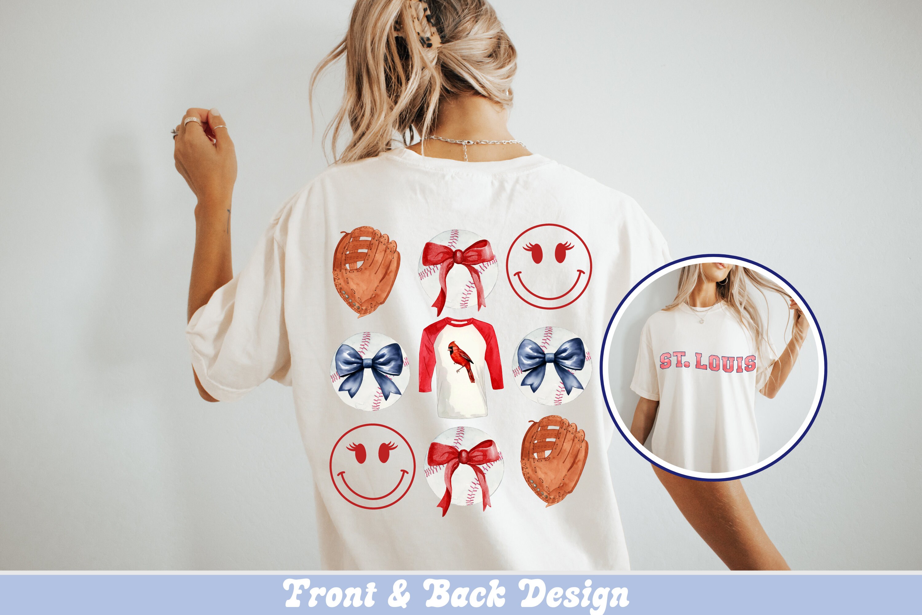 Coquette Red Baseball Team Png, Coquette Preppy St Louis Png, Trendy ...