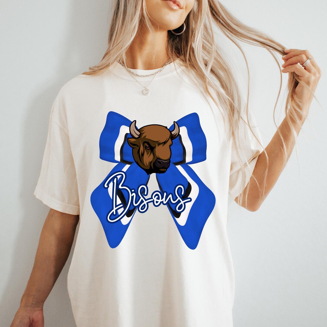 Preppy Bison Mascot Png, Coquette Bisons Png, Mascot Bow Png, Preppy ...