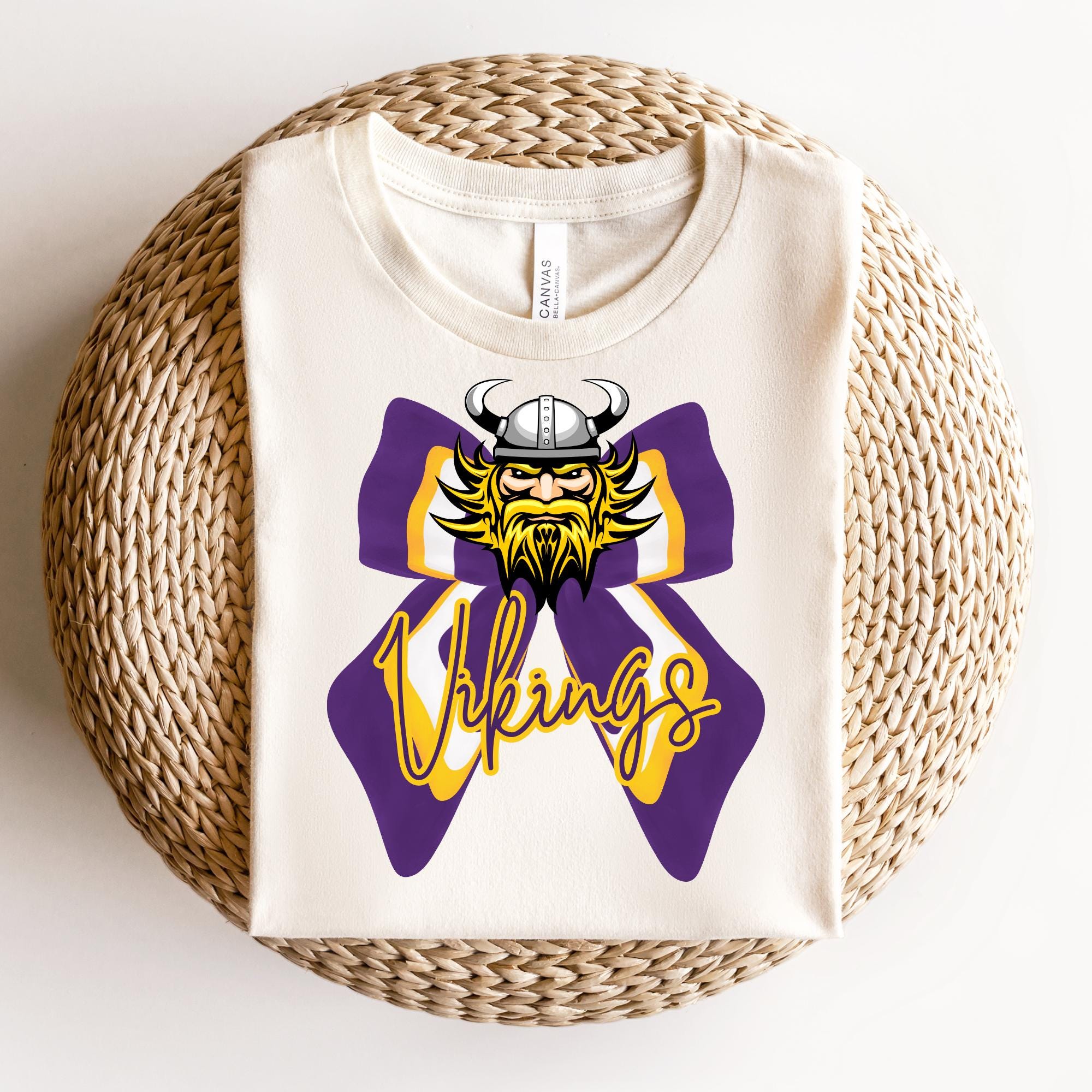 Coquette Vikings Png, Preppy Vikings Png, Lets Go Vikings, Coquette Bow ...