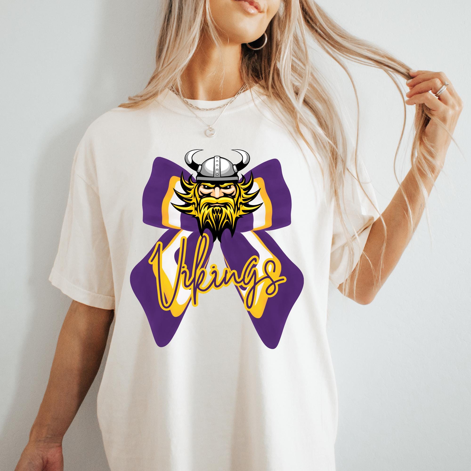 Coquette Vikings Png, Preppy Vikings Png, Lets Go Vikings, Coquette Bow ...