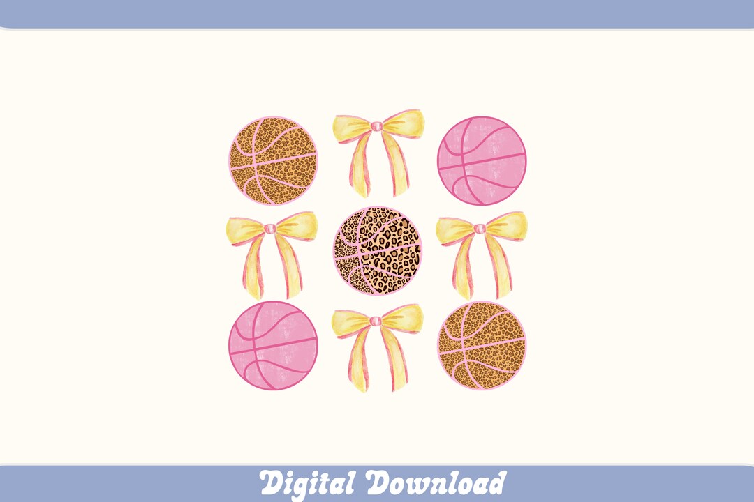 Preppy Basketball Png, Coquette Basketball Jersey Sublimation, Leopard ...