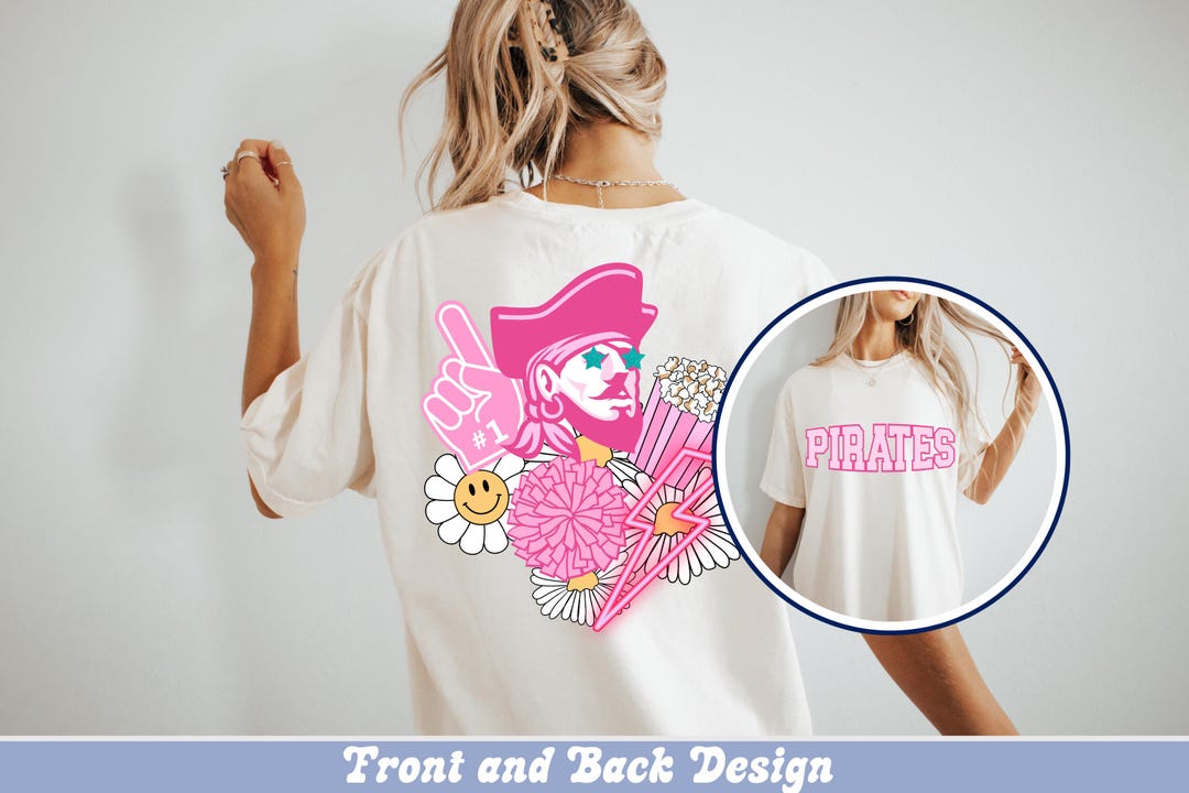 Preppy Pirates Png, Lets Go Pirates, Sublimation, Pirate High School ...