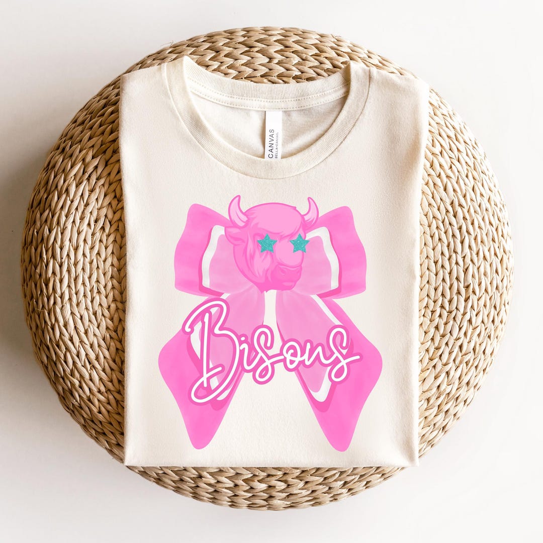 Hot Pink Mascot Png, Preppy Bison Png, Lets Go Bisons, Coquette ...