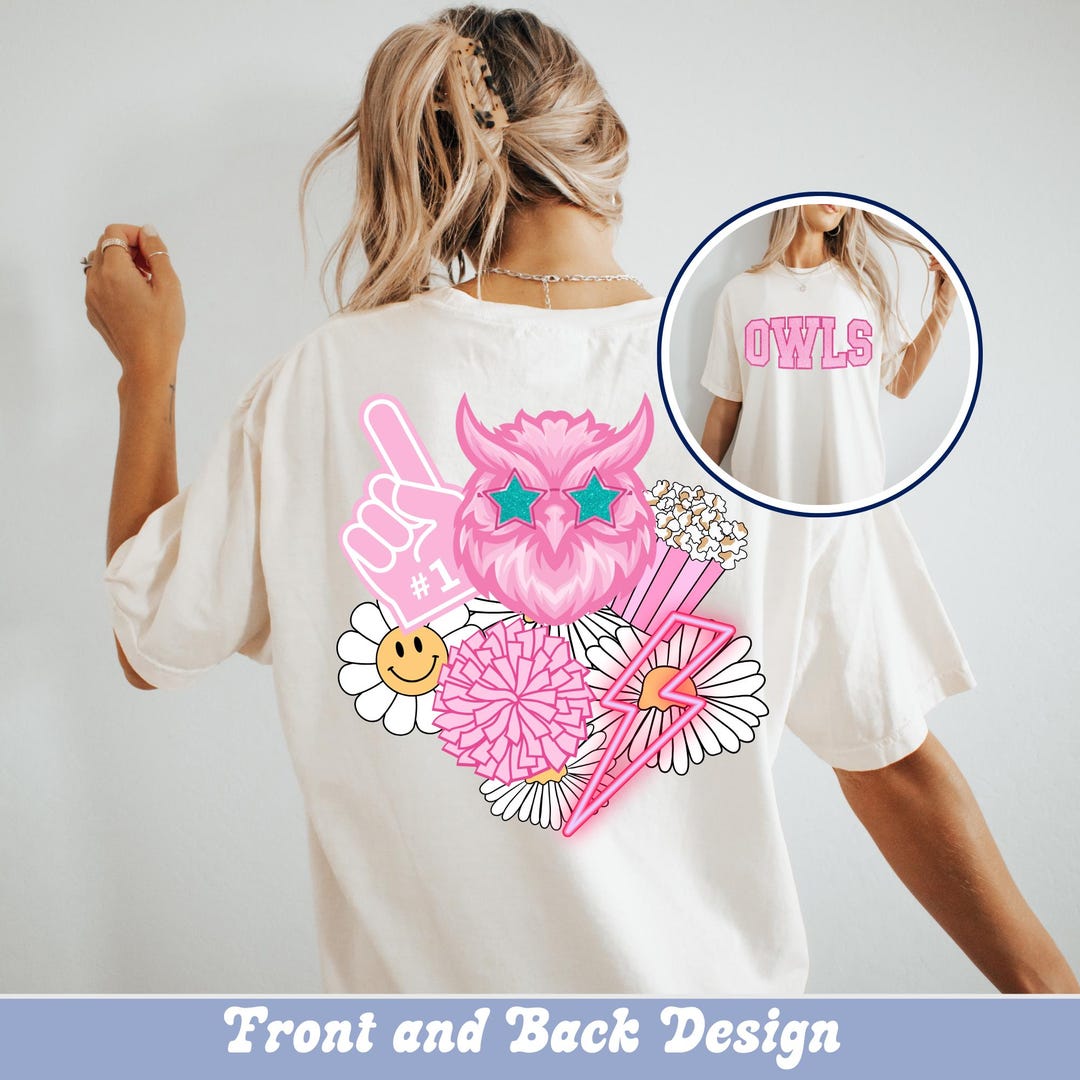 Preppy Owl Png, Lets Go Owls, Sublimation, Owls High School Mascot ...
