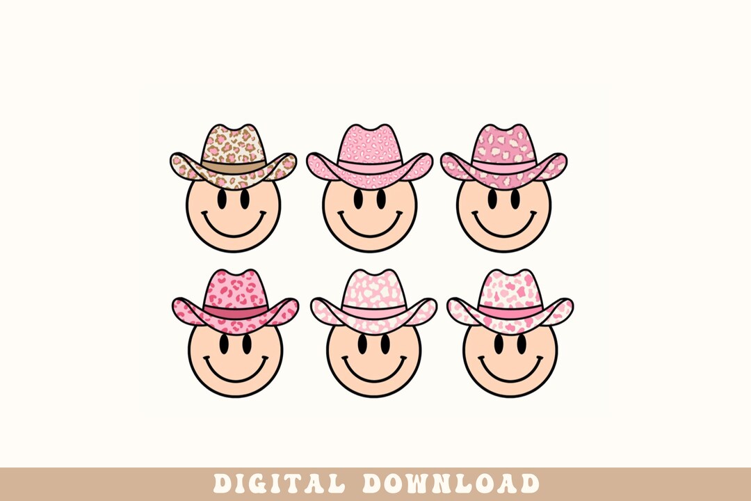 Pink Cowgirl Png, Retro Cowgirl Face, Leopard Cowgirl Png, Sublimation ...