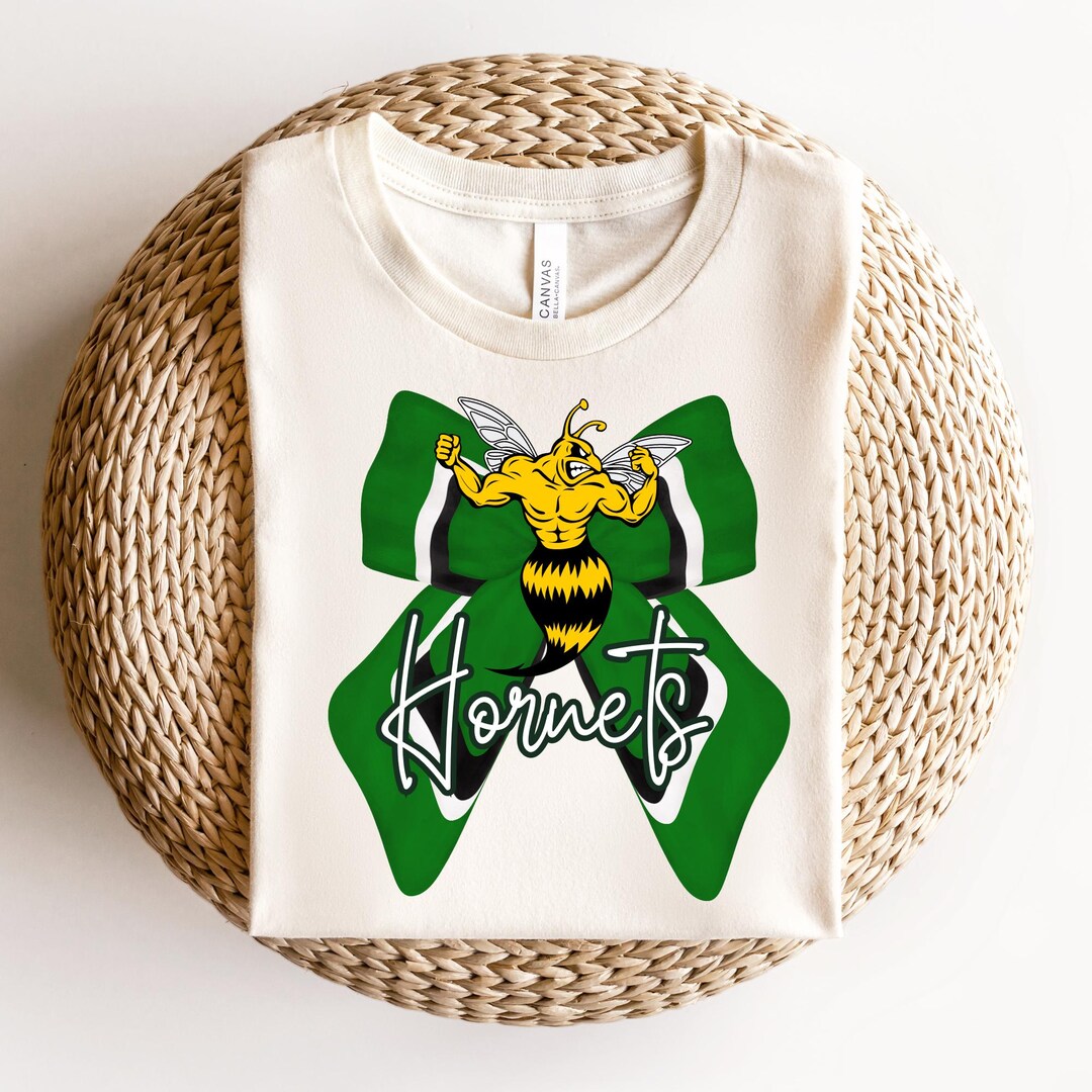 Retro Hornets Png, Coquette Hornet Mascot Png, Green, Lets Go Hornets ...