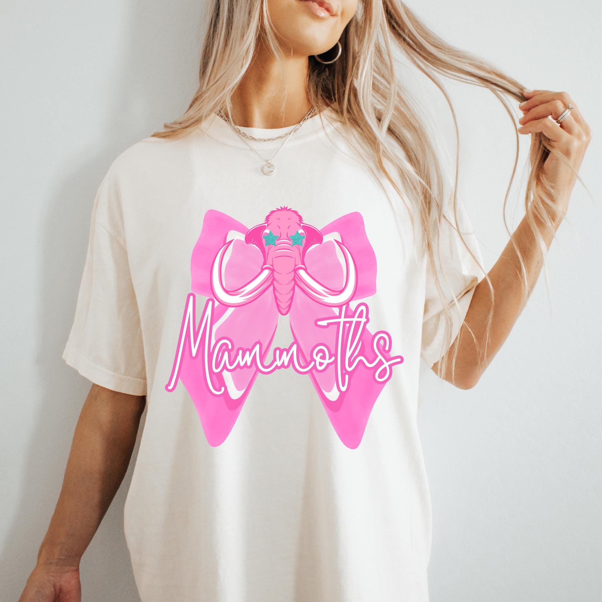 Preppy Pink Mammoth Png, Preppy Mammoths Png, Go Mammoths, DFT ...