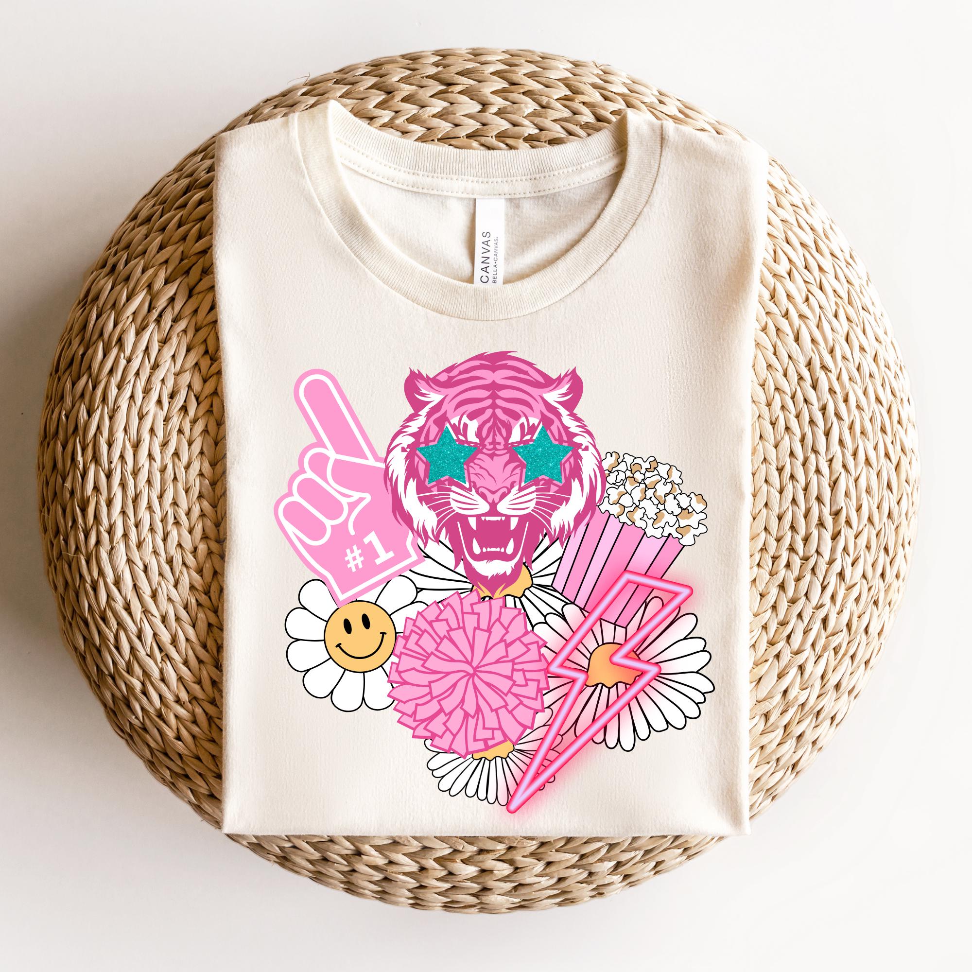 Preppy Tiger Png, Lets Go Tigers, Sublimation, Tigers High School ...