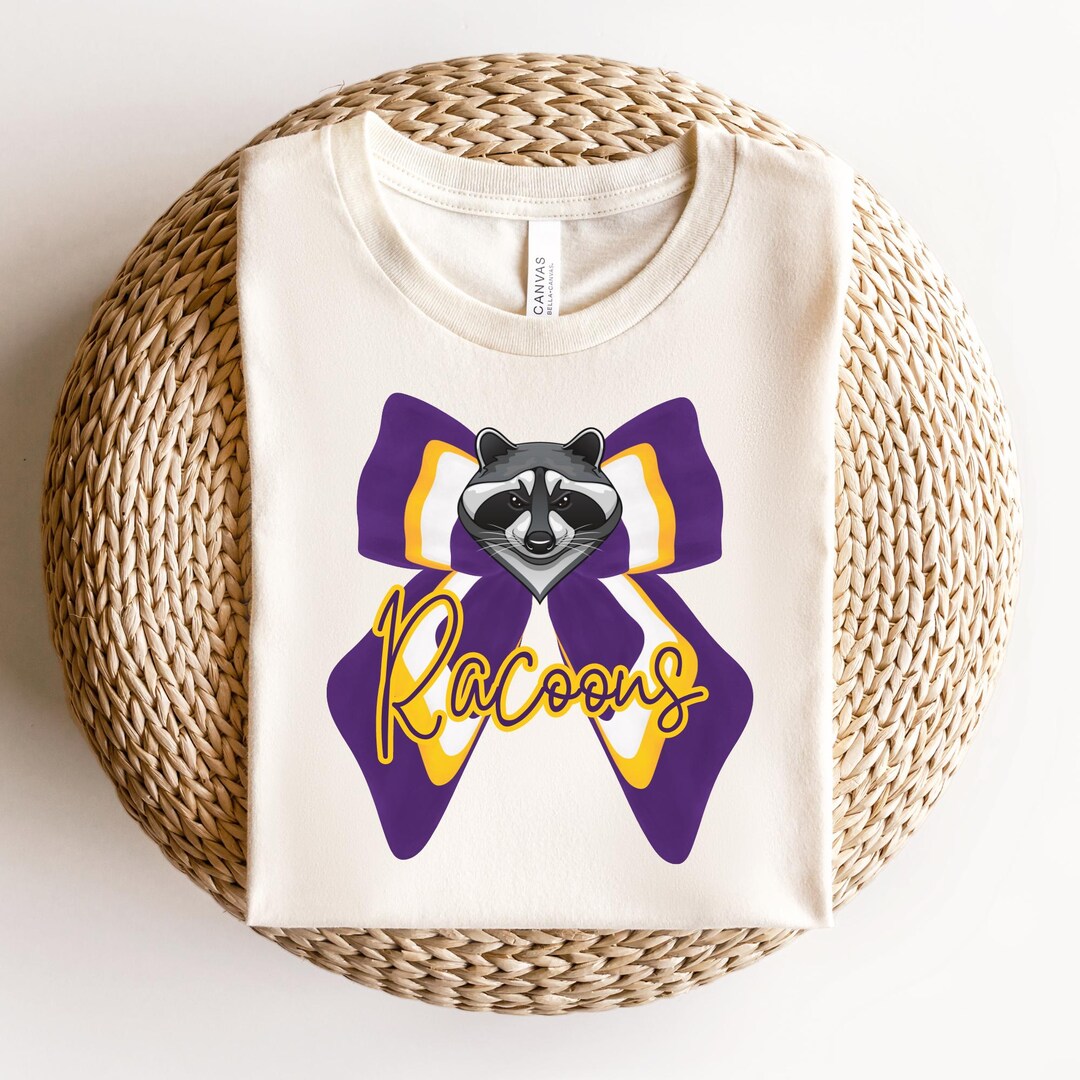 Retro Mascot Png, Coquette Racoons Mascot Png, Lets Go Racoons, Mascot ...