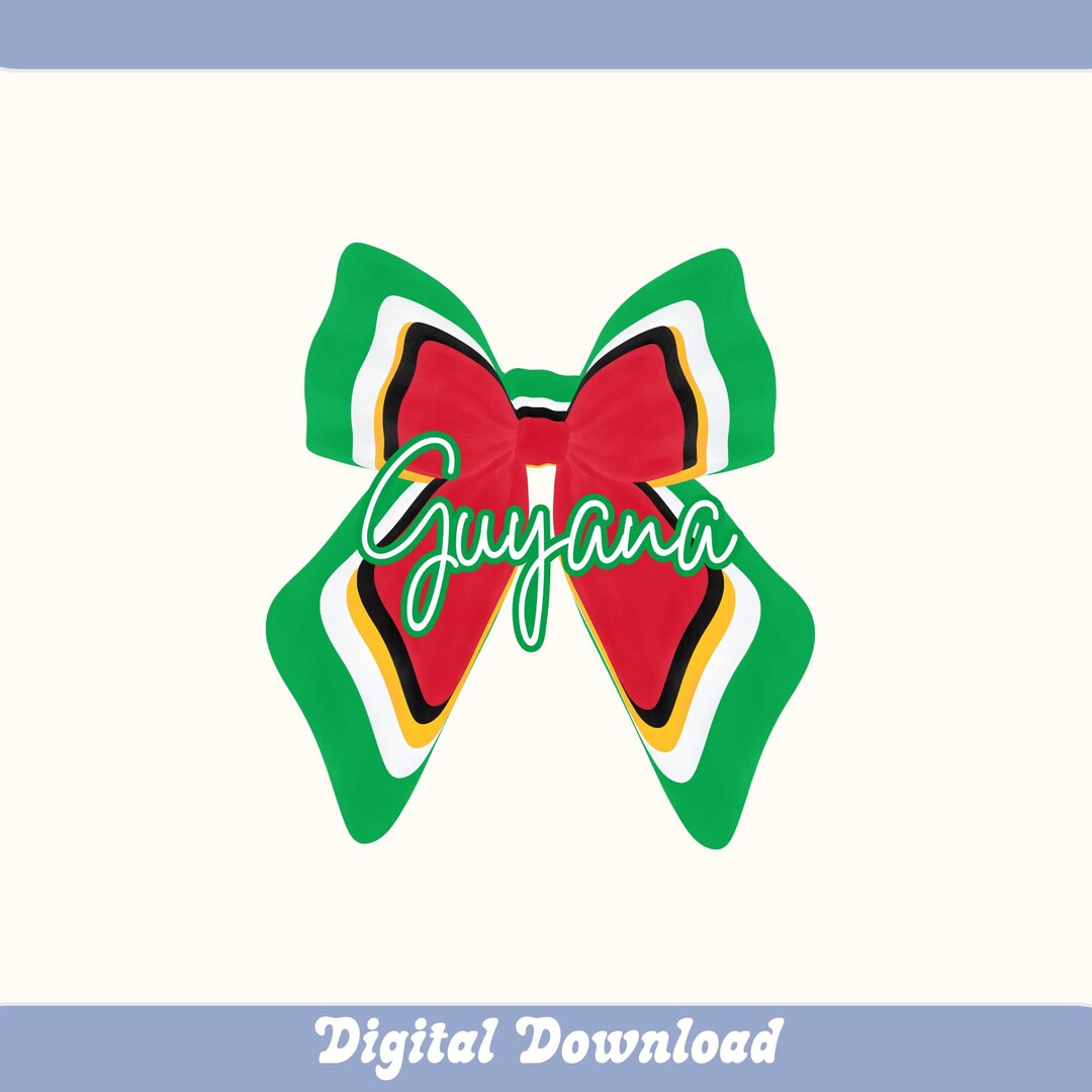 Coquette Guyana Flag Png, Watercolor Guyana Png, Sublimation, Guyana T ...