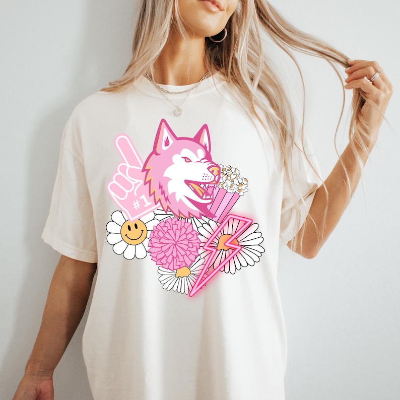 Preppy Huskies Png, Lets Go Huskies, Sublimation, Husky High School ...