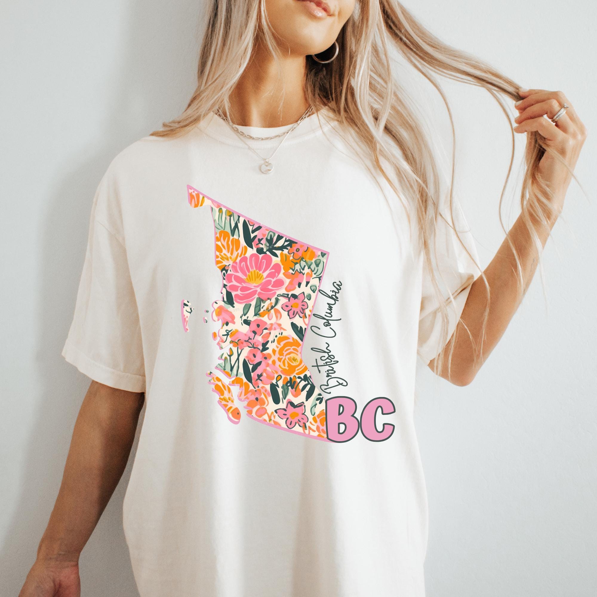 Preppy British Columbia Map Png, Canada British Columbia Sublimation ...