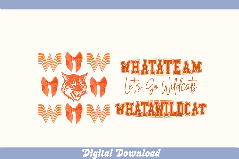 Coquette Wildcat Mascot Png Bundle, Preppy, Texas Mascot Sublimation ...