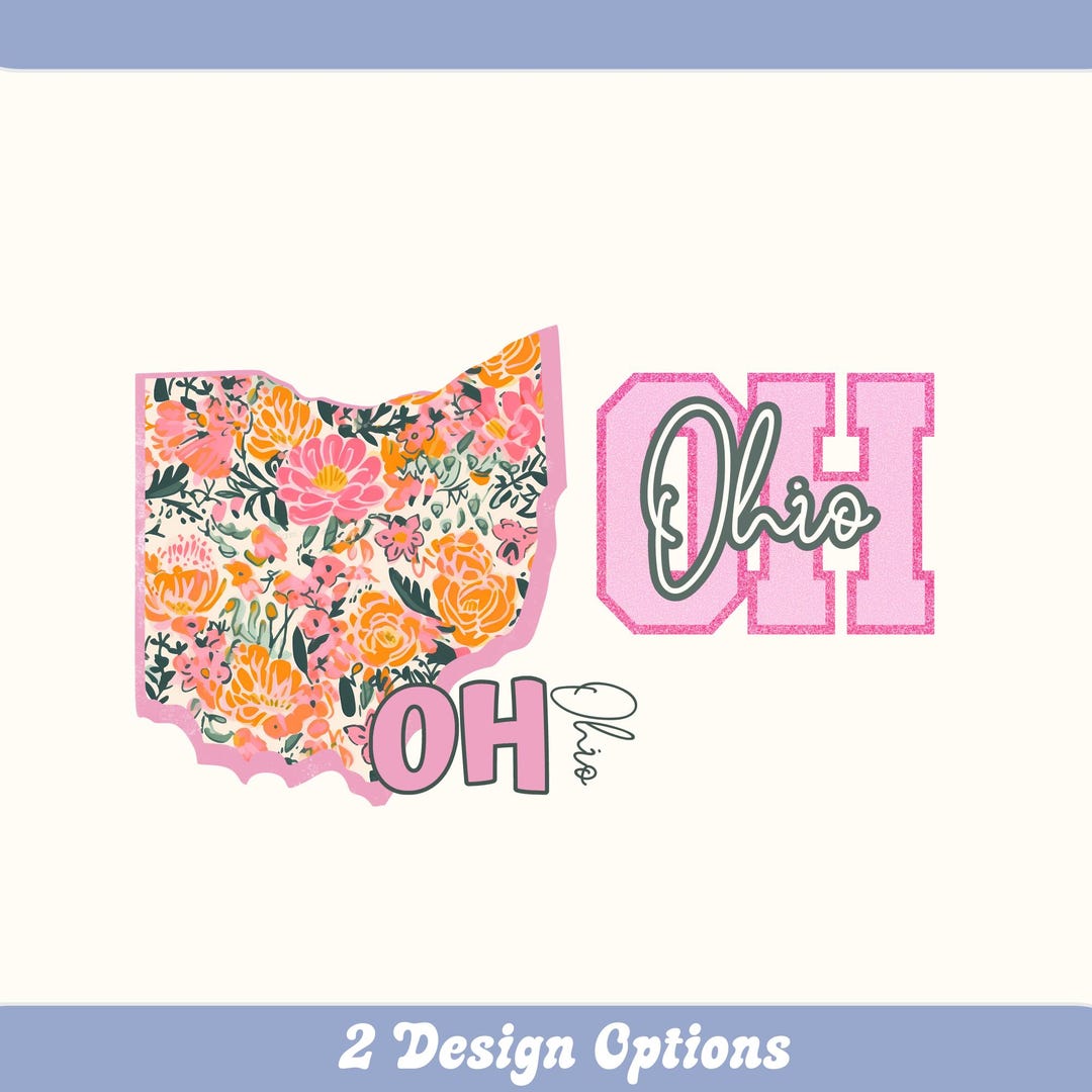 Ohio State Png, Coquette State, Preppy, Ohio Kids, Varsity Ohio, Floral ...