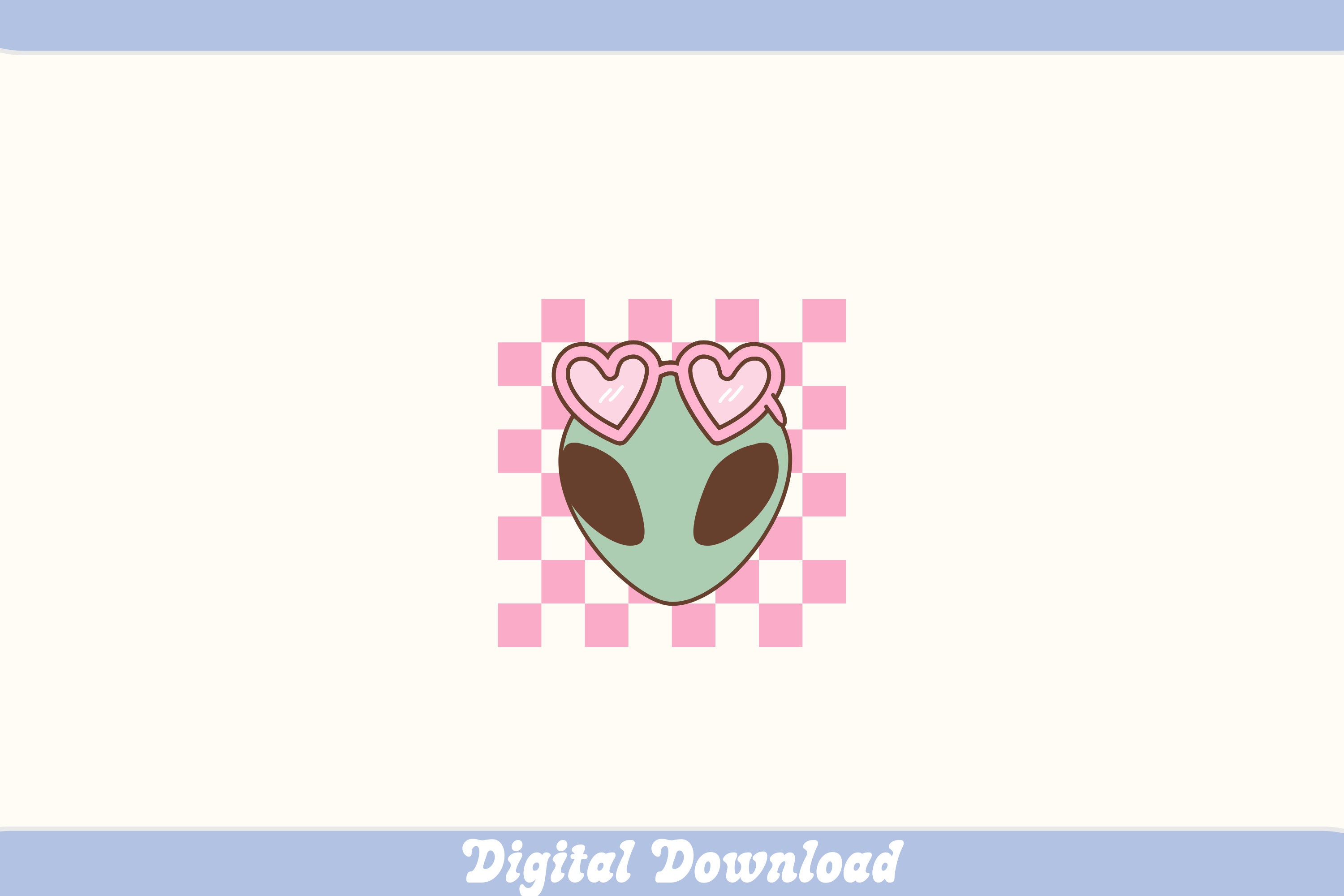 Coquette Preppy Alien Svg, Pink Alien Svg Cricut, Retro Alien ...