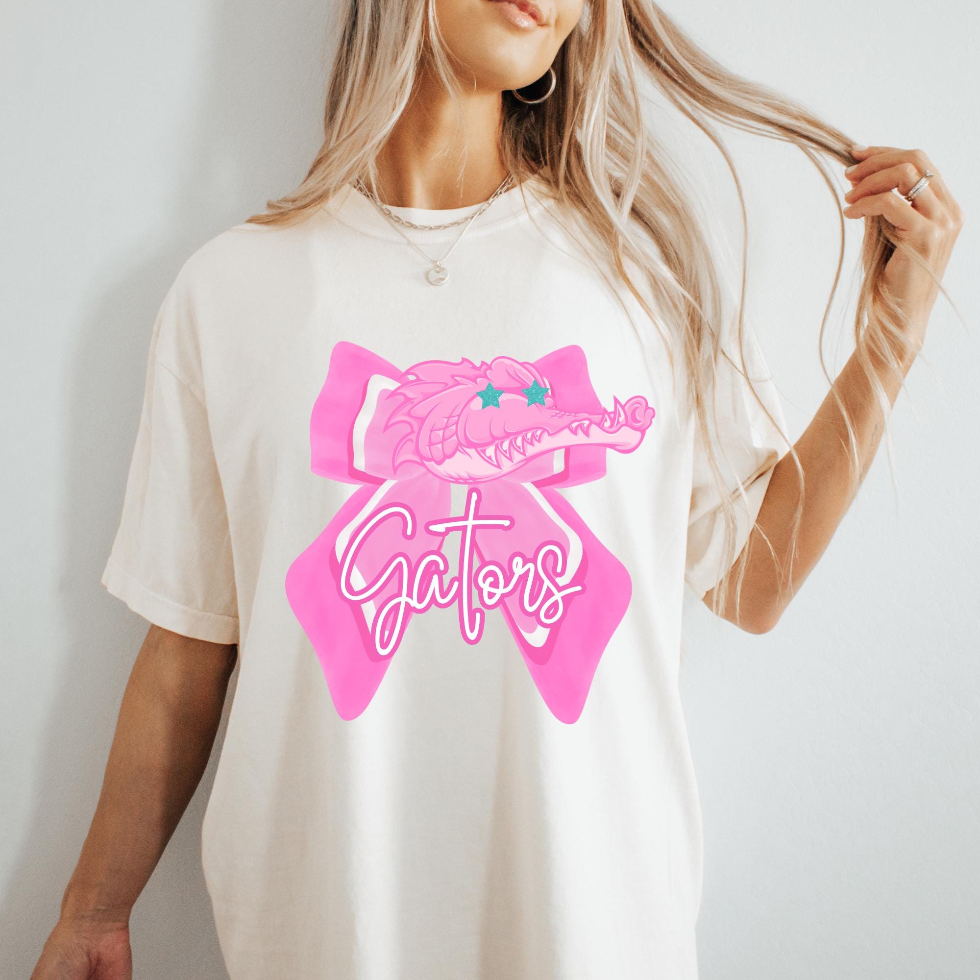 Preppy Pink Gator Png, Preppy Gators Png, Go Gators, Sublimation, Faux ...