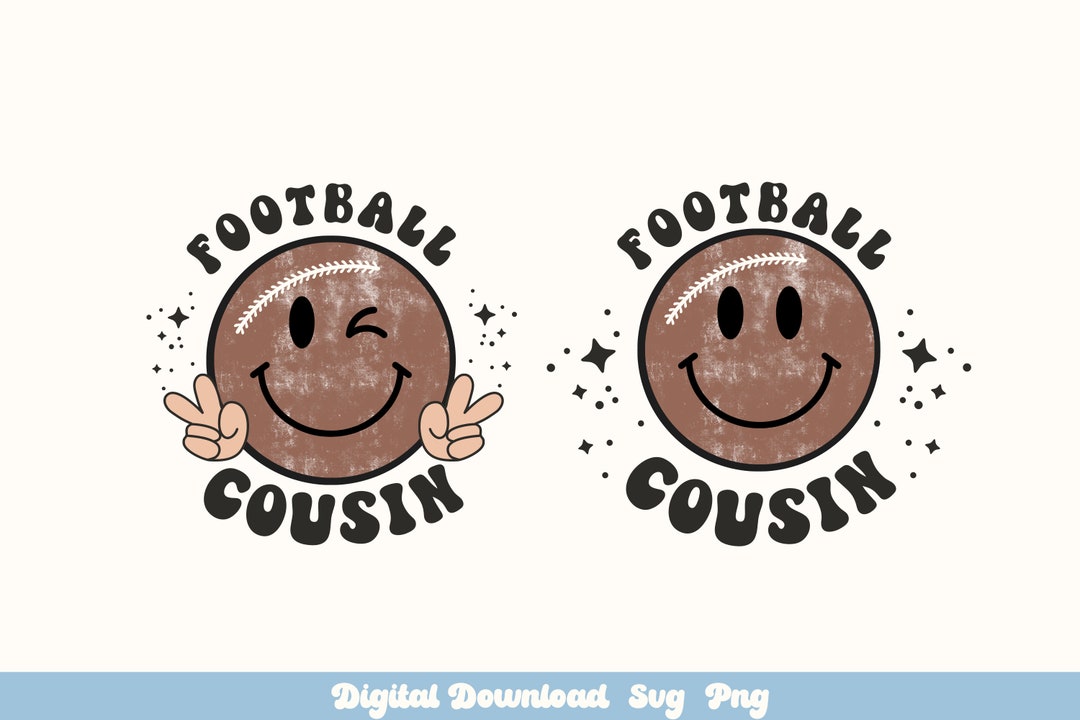 Football Cousin Png Retro Football Cousin Svg That's My - Etsy