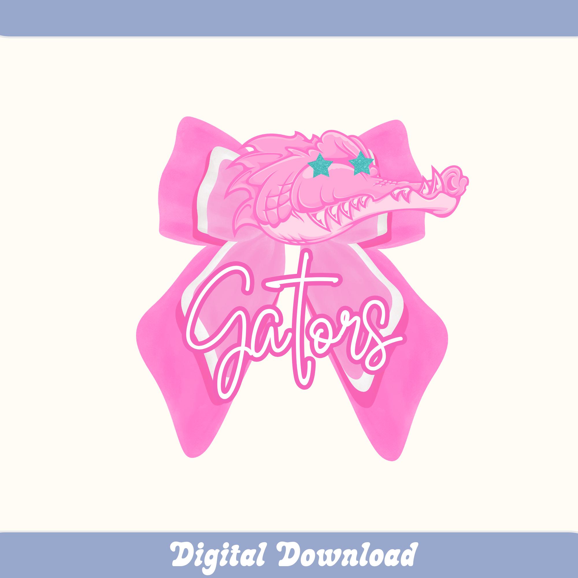 Preppy Pink Gator Png, Preppy Gators Png, Go Gators, Sublimation, Faux ...