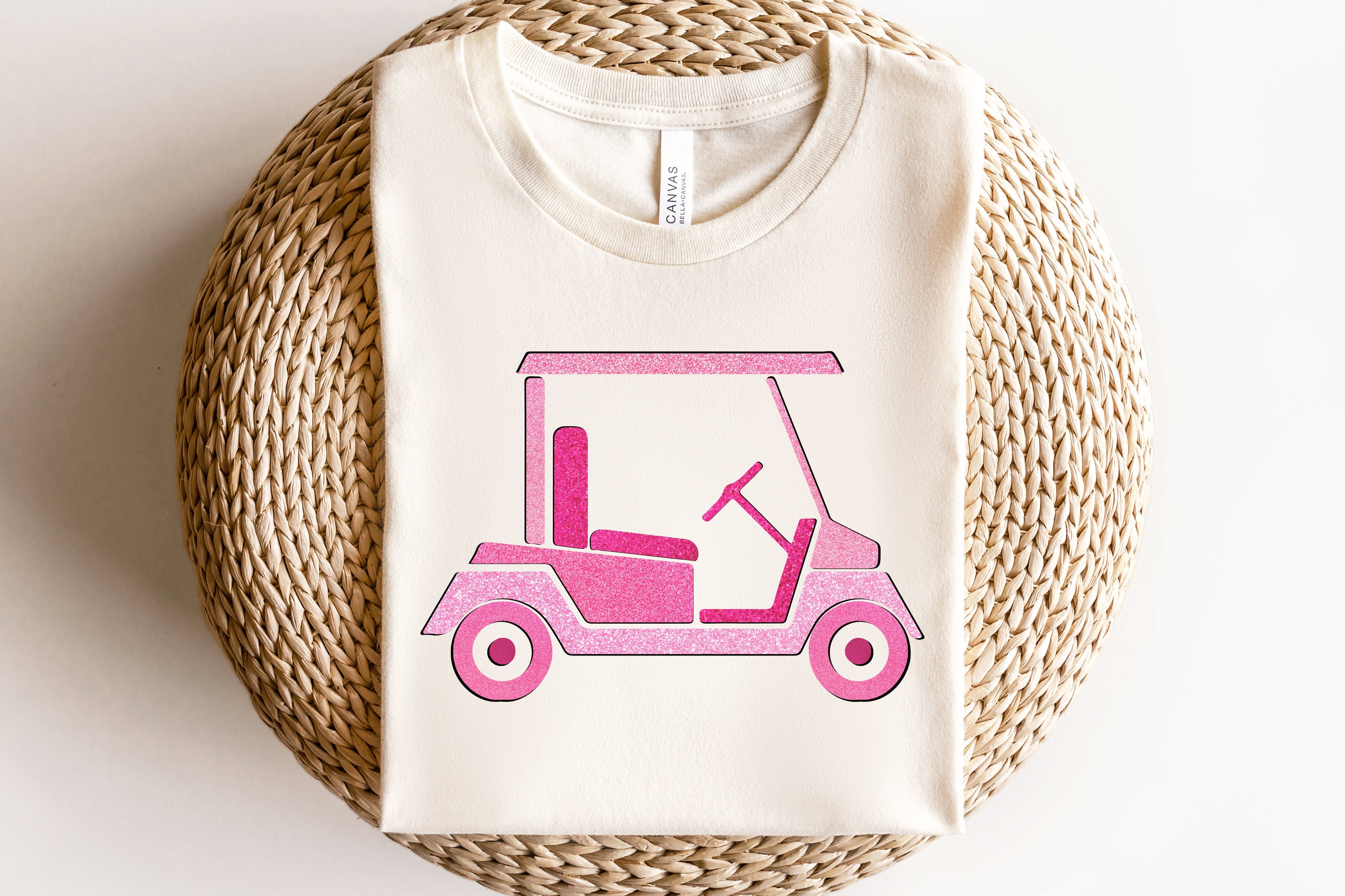 Coquette Preppy Golf Cart Png, Golf Watercolor Sublimation, Bundle ...