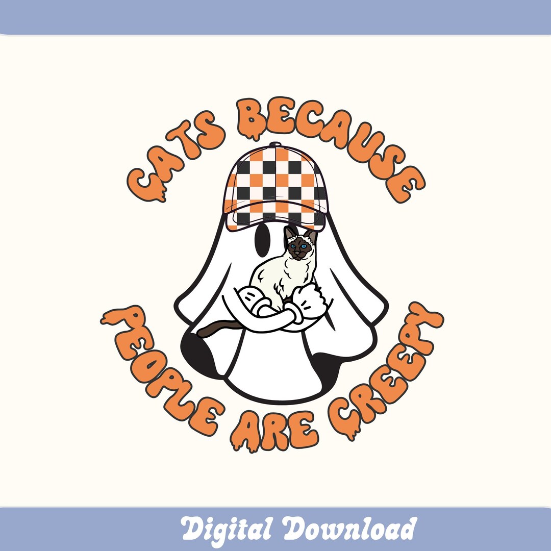 Ghost Siamese Cat Png, Ghost Cat Png, Cat Halloween, Sublimation, DFT, My Cat is My Boo Png, Cat ...