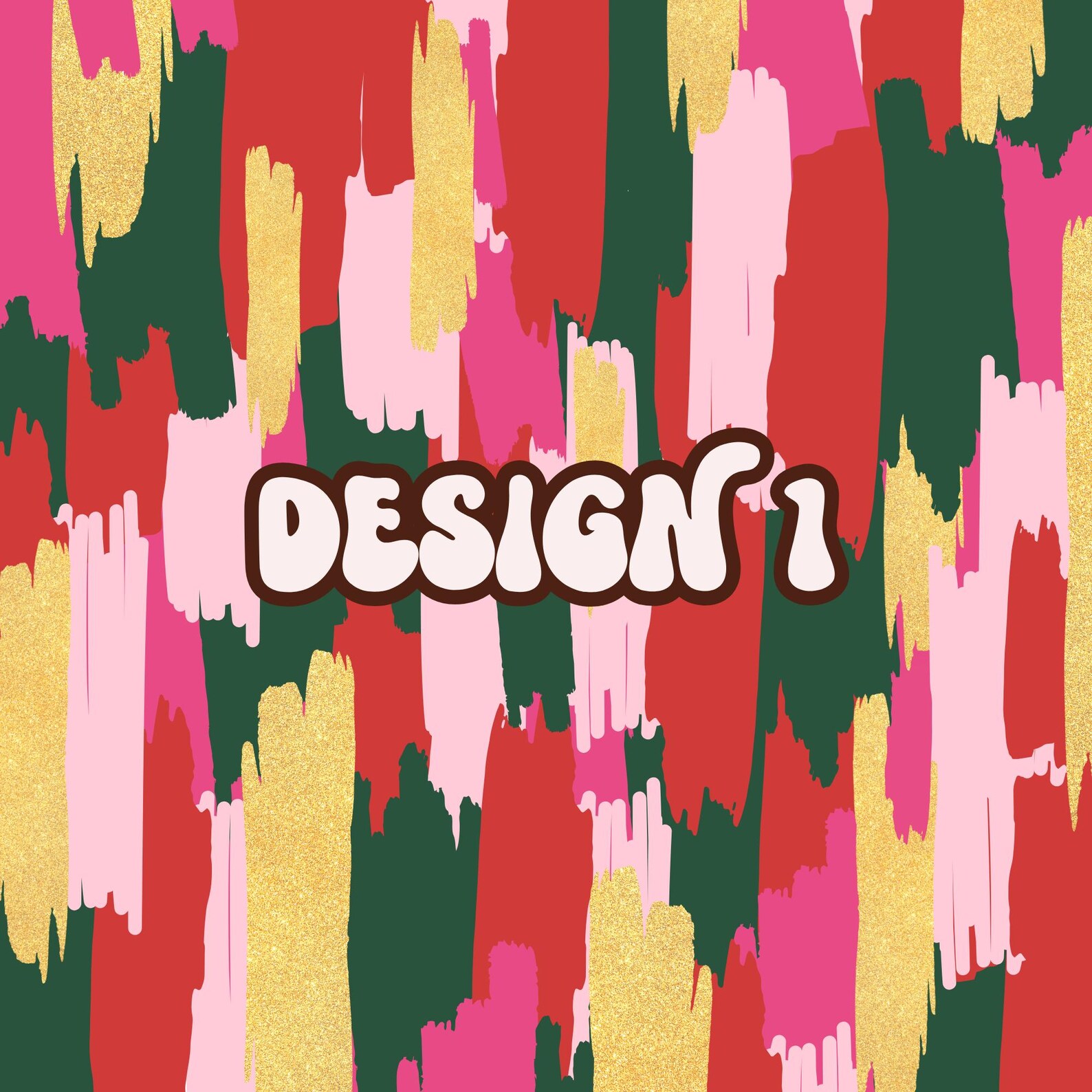 Preppy Christmas Brushstroke Paper Png, Brush Background Png Bundle ...