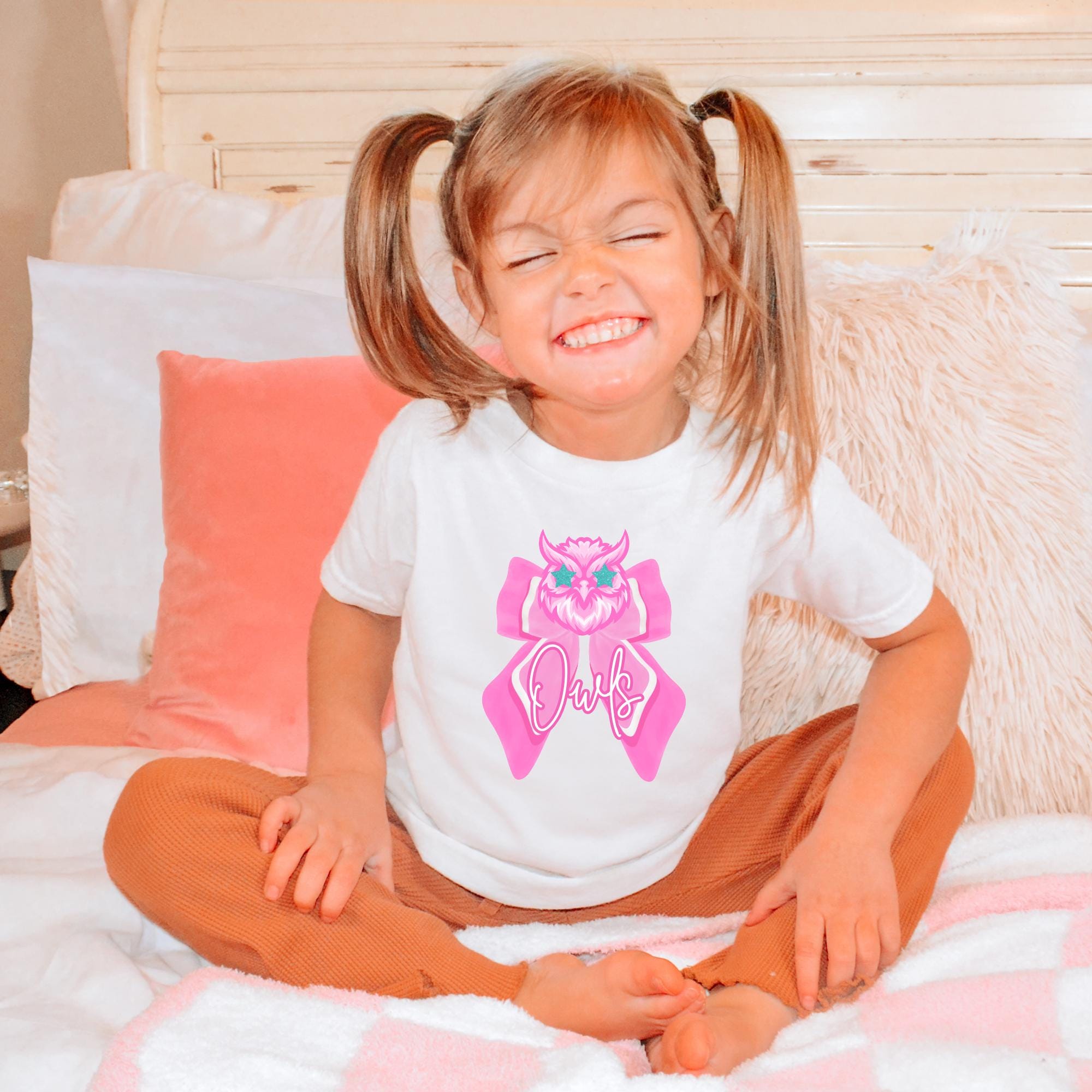 Preppy Pink Owl Png, Owls Pride Png, Go Owls, Sublimation, Faux Glitter ...