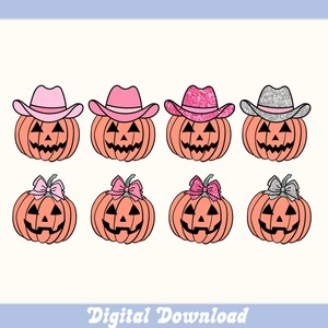 Glitter Jack O Lantern Png Bundle, Halloween Jack O Lantern Pink ...