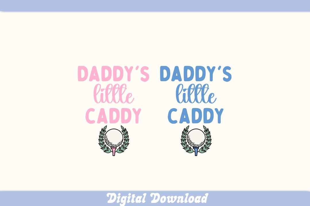 Daddys Little Caddy Svg, Golf Fathers Day Svg, Golf Svg for Shirts Kids ...