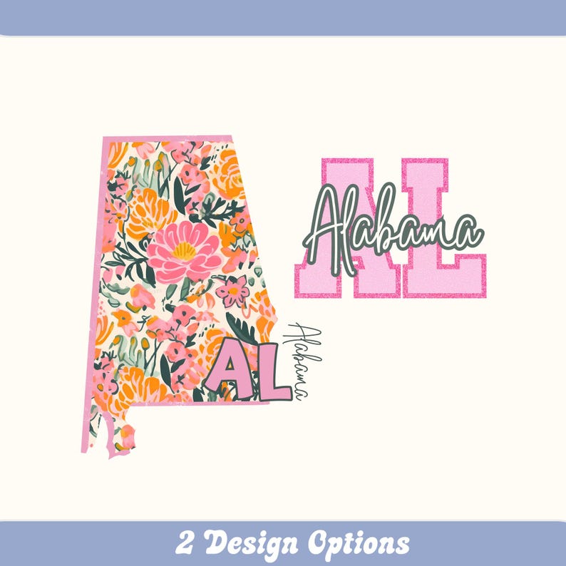 Preppy Alabama State Png, Coquette State, Alabama Kids, Varsity Alabama ...
