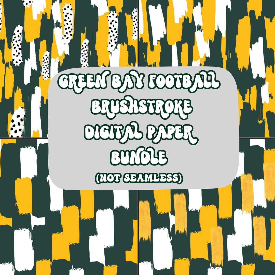 Green Bay Digital Paper, Football Green Bay Pattern, Dalmatian Dots ...