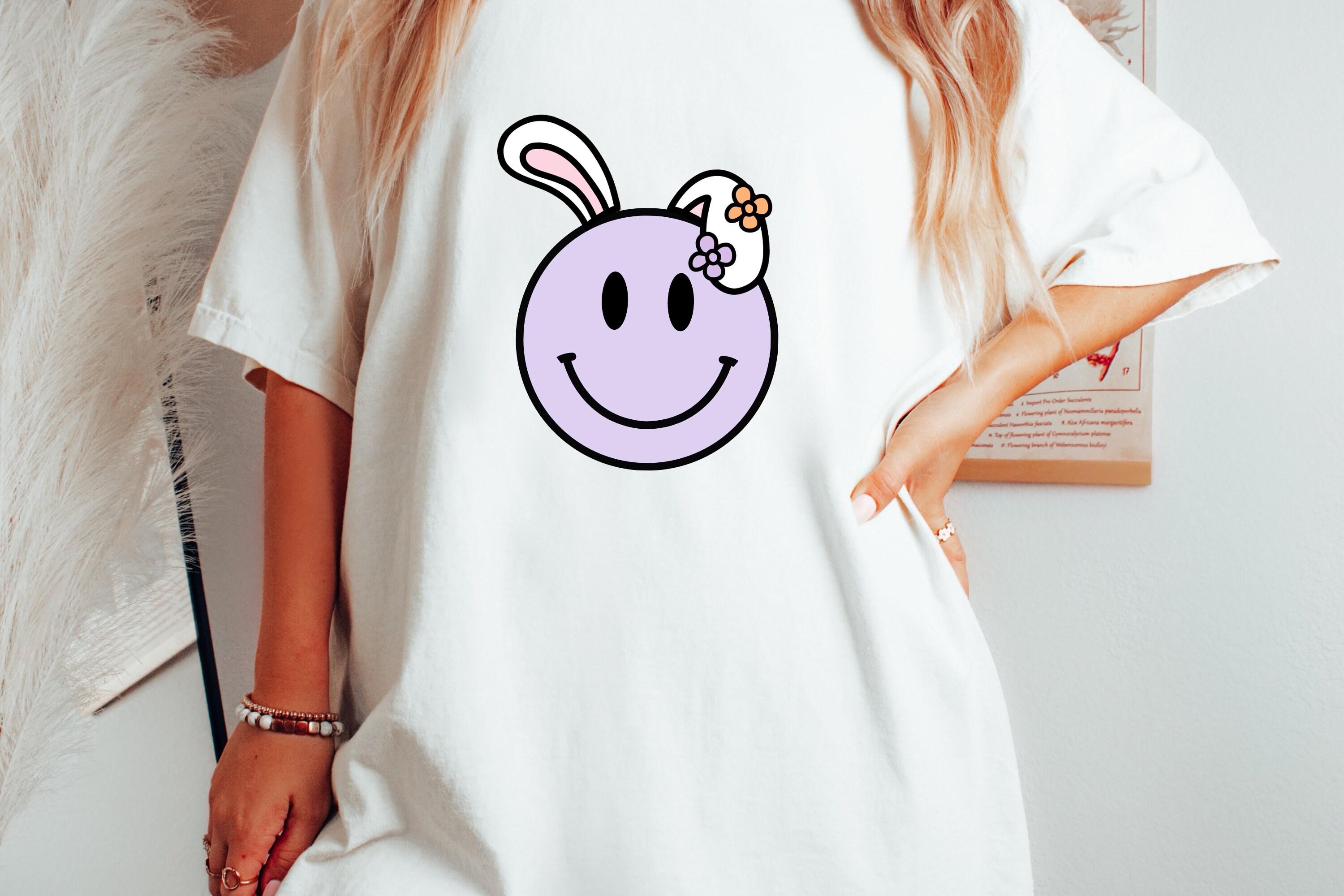 Easter Smile Face Png, Groovy Easter Bundle, Retro Easter Bundle, Happy ...