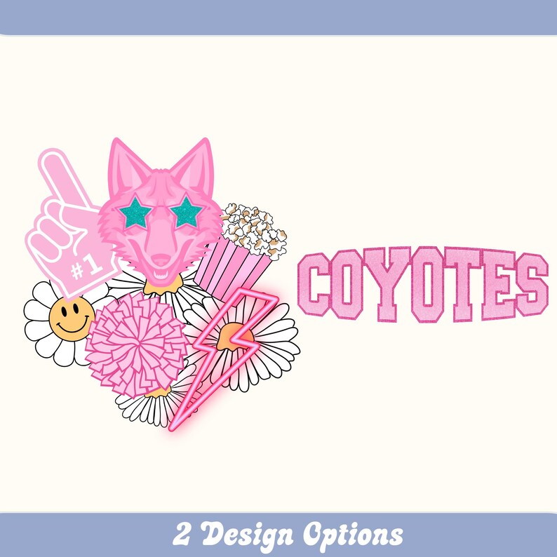 Preppy Coyotes Png, Lets Go Coyotes, Sublimation, Coyote High School ...