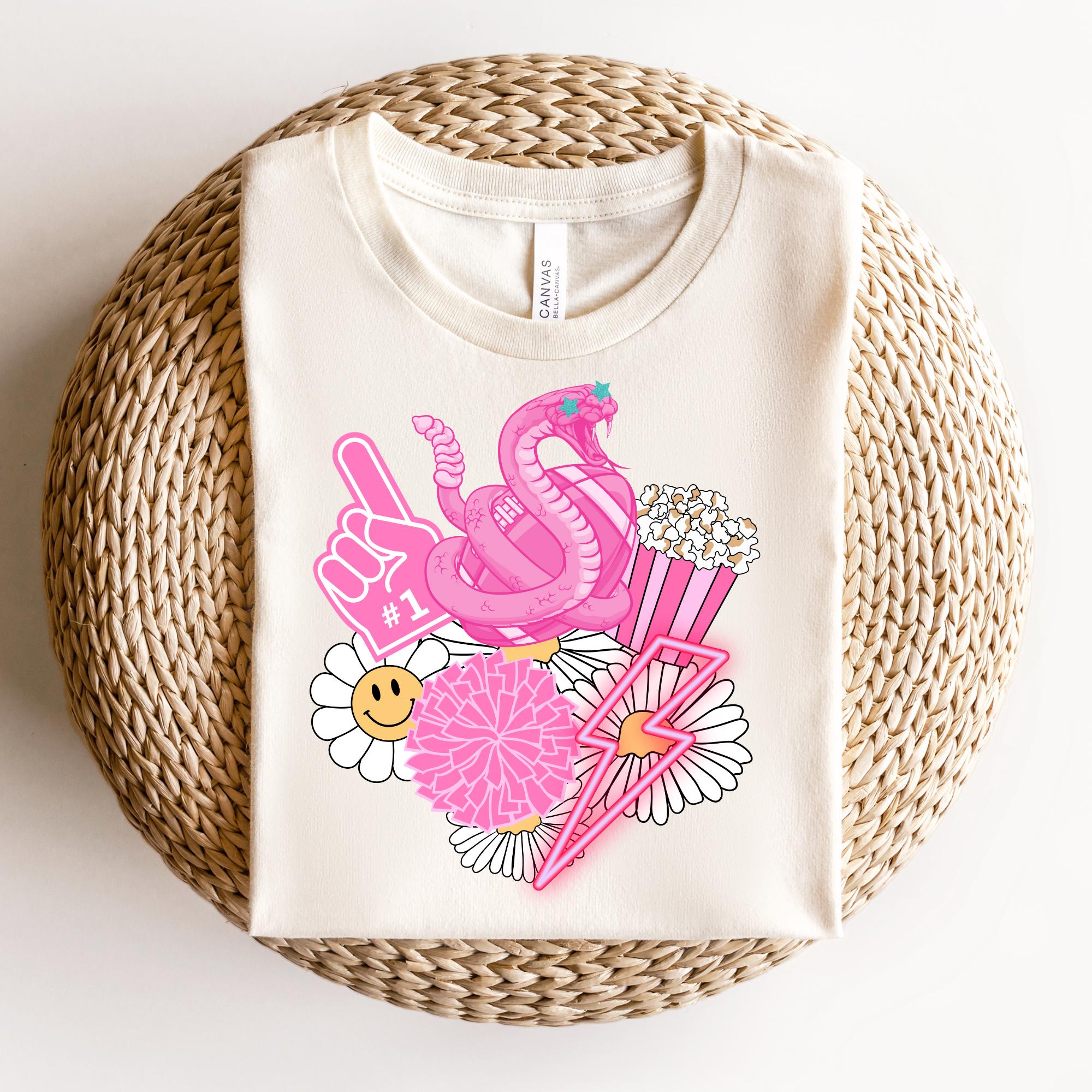 Preppy Rattlers Png, Lets Go Rattlers, Sublimation, Pink Rattle Snake ...