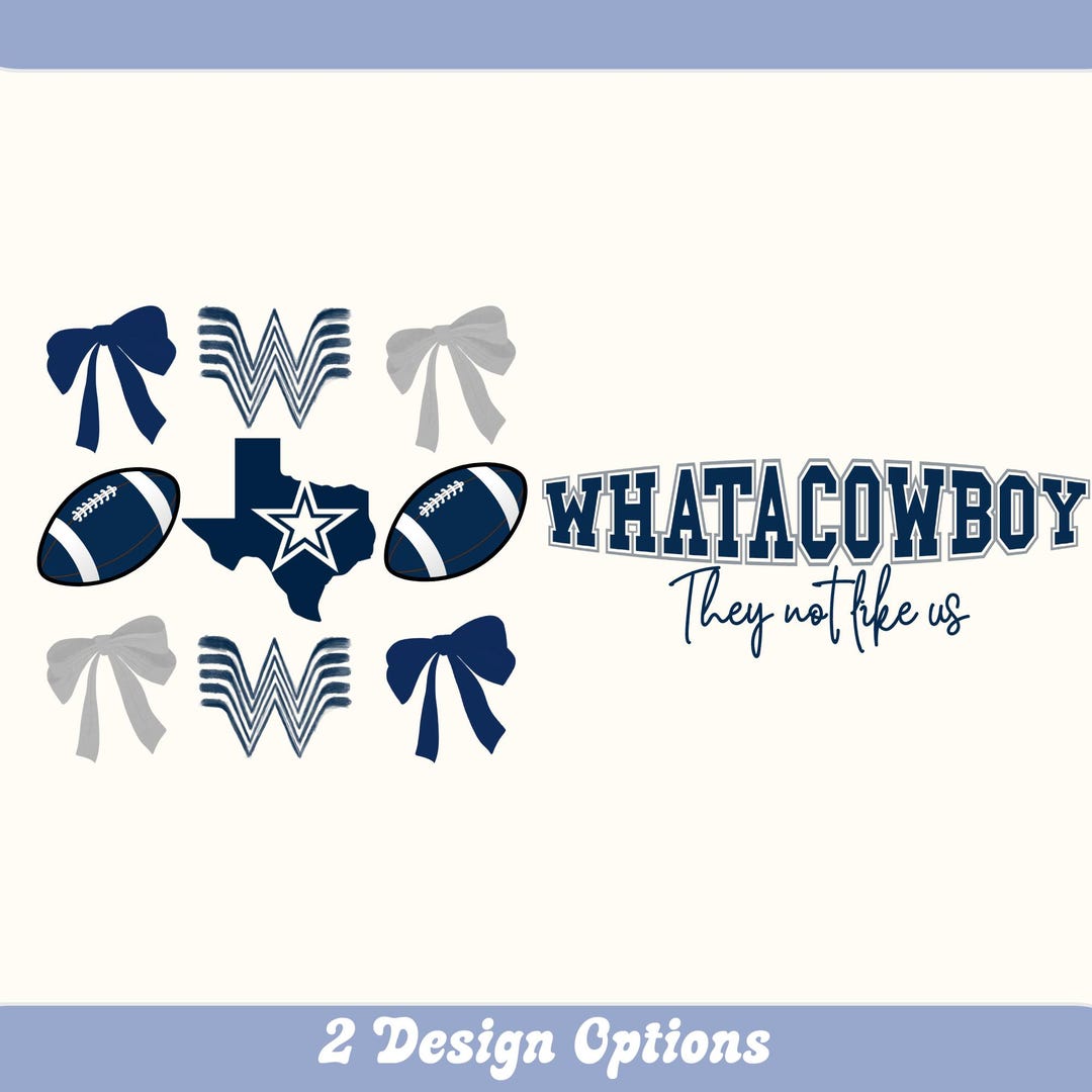 Retro Dallas Football Png, Blue Coquette Dallas Football, Dallas Game ...