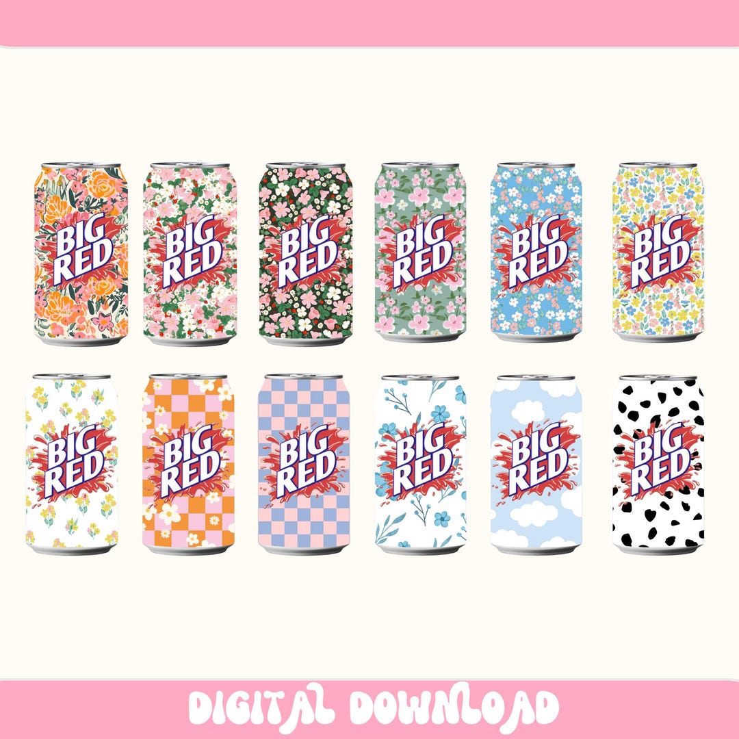 Cute Soda Can Png Bundle, Texas Clipart, Preppy Texas Png, Texas Decal ...