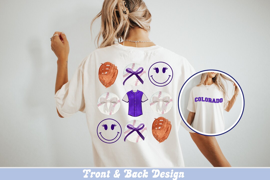 Coquette Preppy Colorado Png, Purple Baseball Team Png, Coquette ...