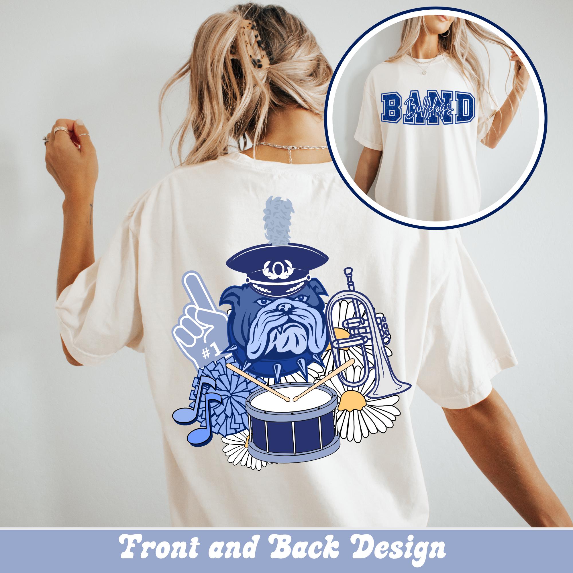 Preppy Marching Band Png, Bulldogs Band Sublimation, Marching Band Hat ...