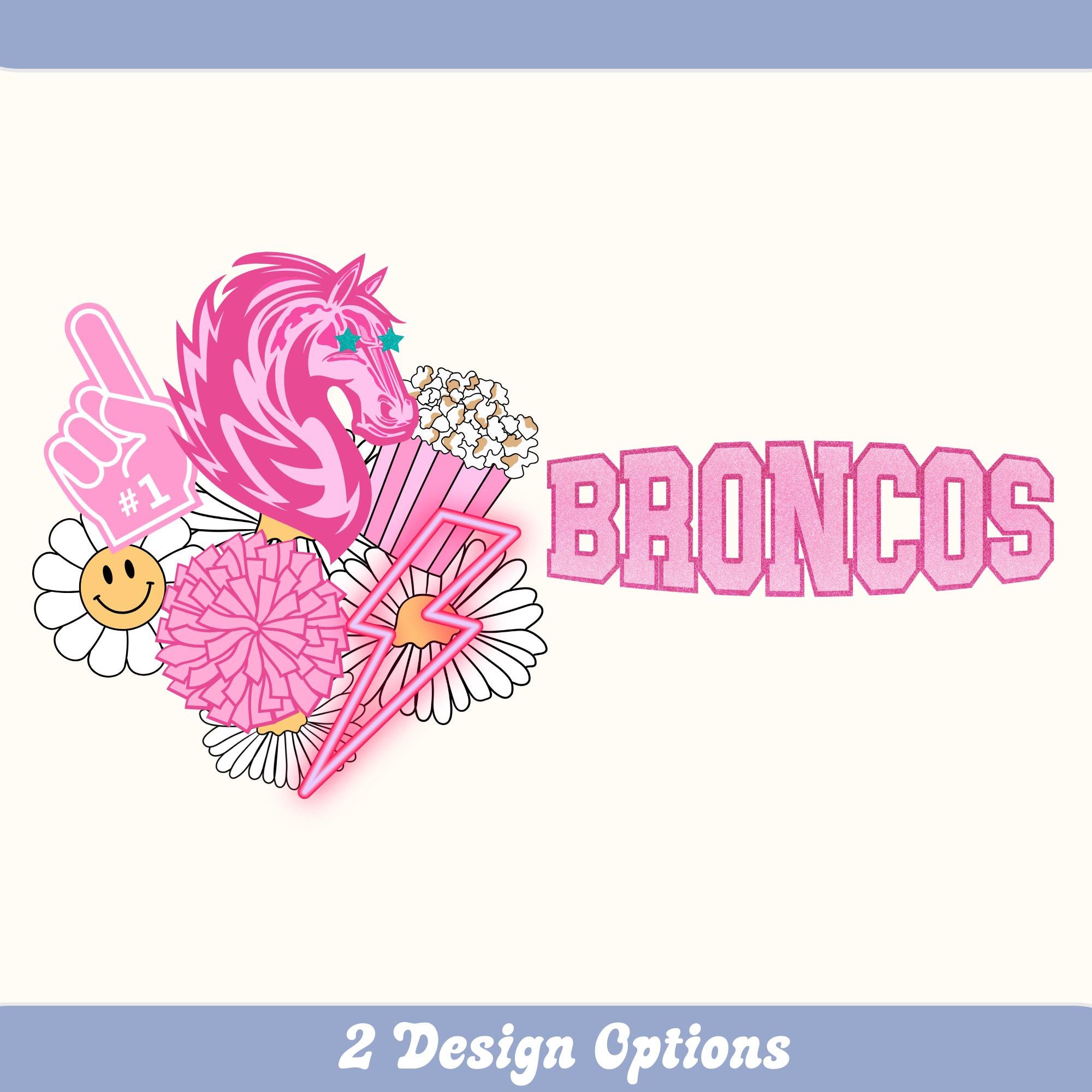 Preppy Broncos Png, Lets Go Broncos, Sublimation, Bronco High School ...