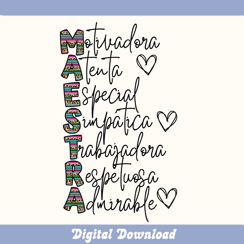 Maestra Png, in My Maestra Era Png, Serape Maestra Gift, Maestra De ...