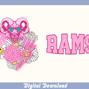 Preppy Rams Png, Lets Go Rams, Sublimation, Rams High School Mascot ...