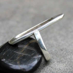 Sterling Silver Open Oval Ring ,oval Ring ,large Oval Ring, Open Oval ...