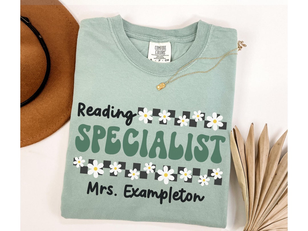 Comfort Colors® Reading Specialist Shirt, Custom Reading Specialist ...