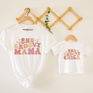 One Groovy Chick 1st Birthday Shirt, Groovy Chick Matching Family ...