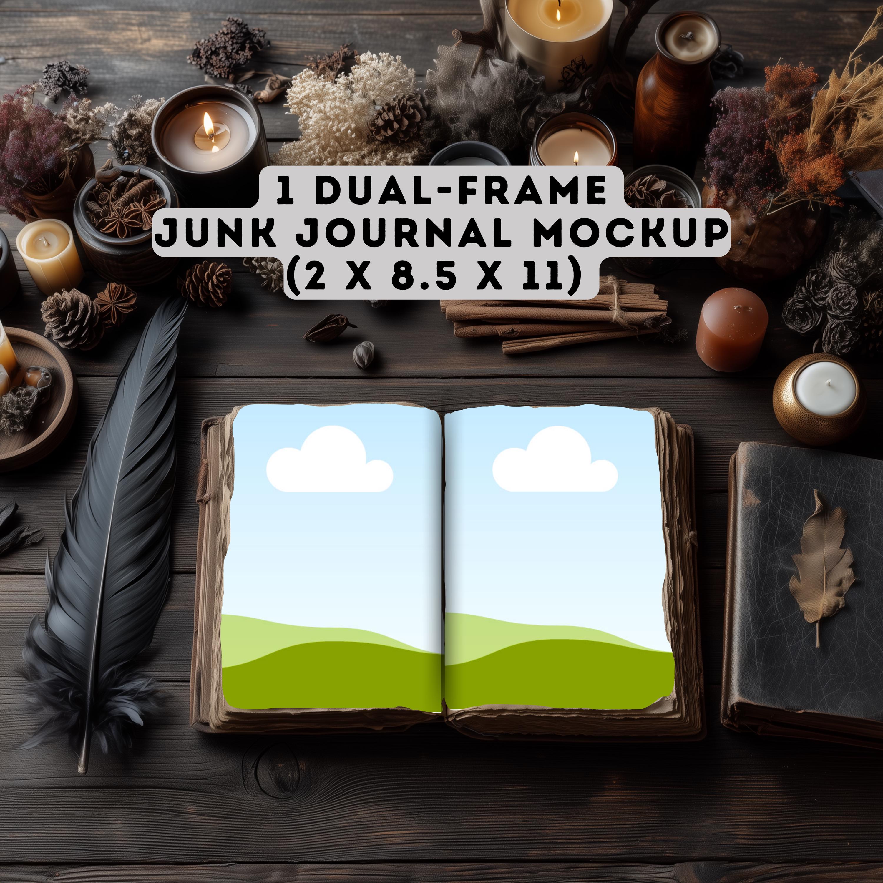 Raven Junk Journal Mockup Canva Template: Dark Academia (digital ...