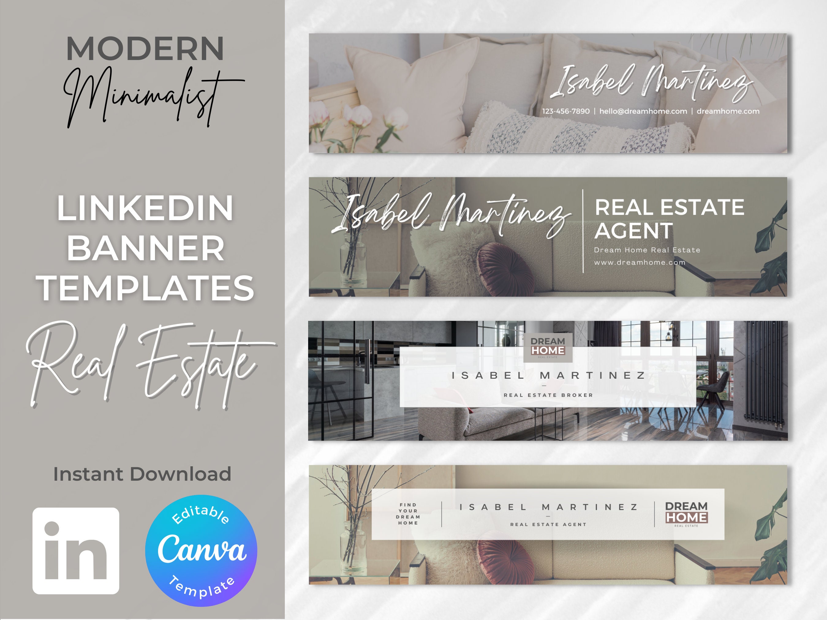 Linkedin Background Photo | Real Estate Template | Personal Branding ...