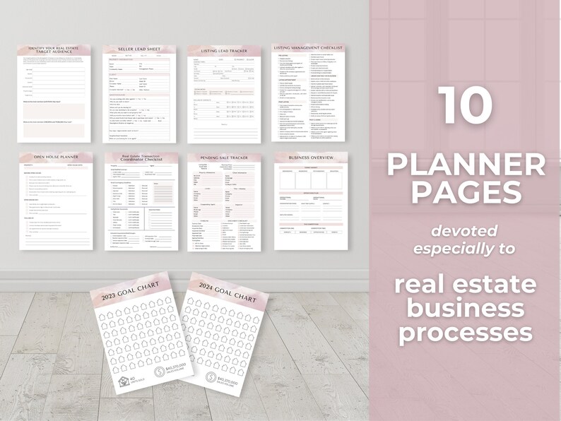 Real Estate Agent Planner Printable Planner Bundle Planner for Realtors ...